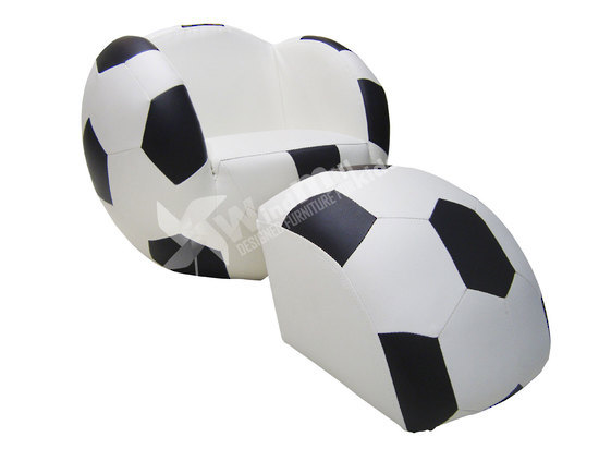 Soccer Ball Chair with Footstool - Windmill Kids Furniture